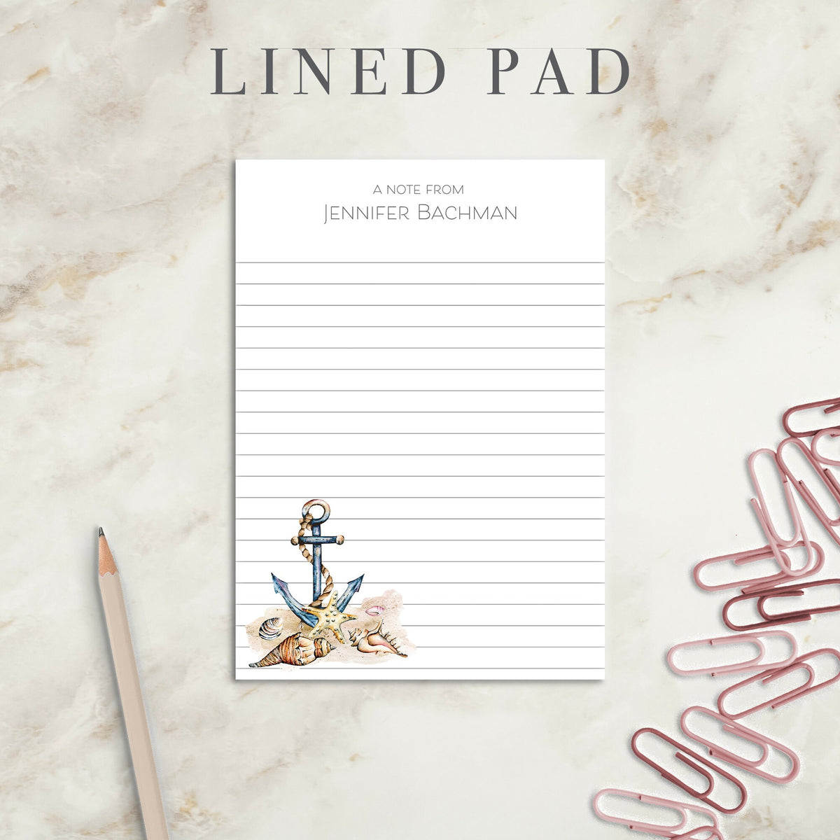 Anchor Beach House Notepad | GME Paper Products